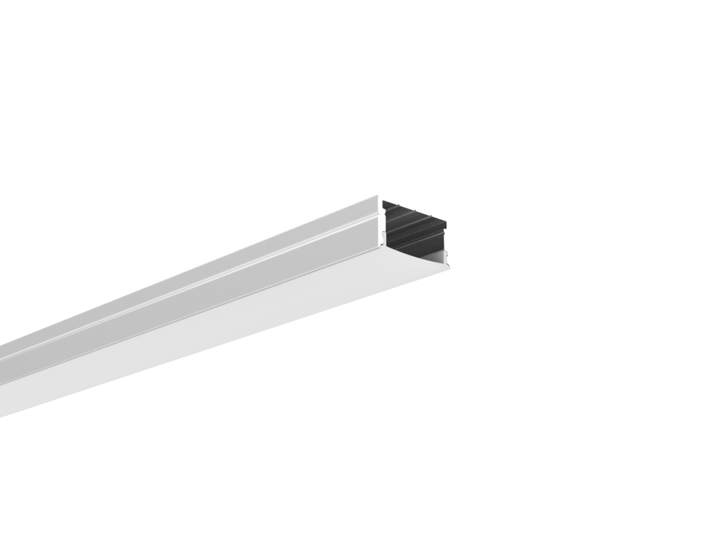 Wide Aluminum U Channel with diffused cover - Future Designs